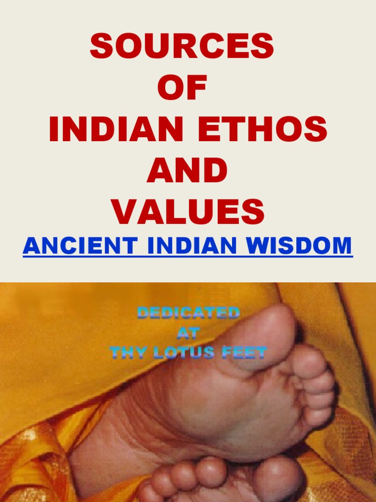 2.5. Sources of Indian Ethos and Values - Vedas | PDF | Karma | Brahman