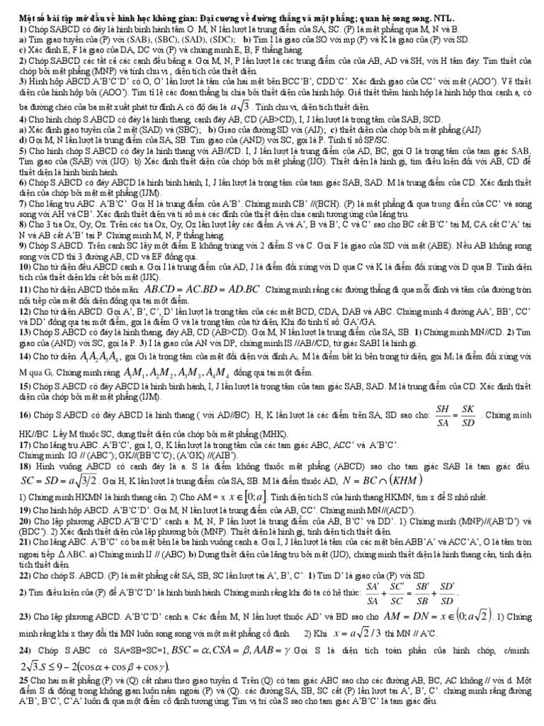 Quan He Song Song Va Dai Cuong Ve | PDF