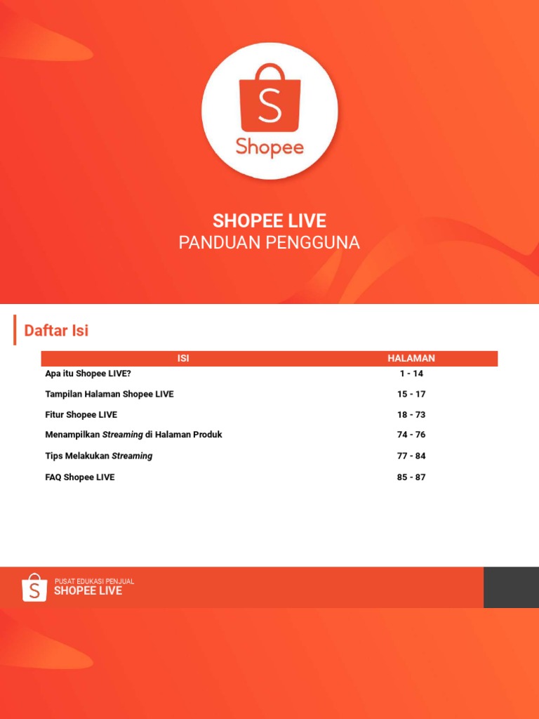 Panduan Lengkap Shopee Live untuk Penjual | PDF