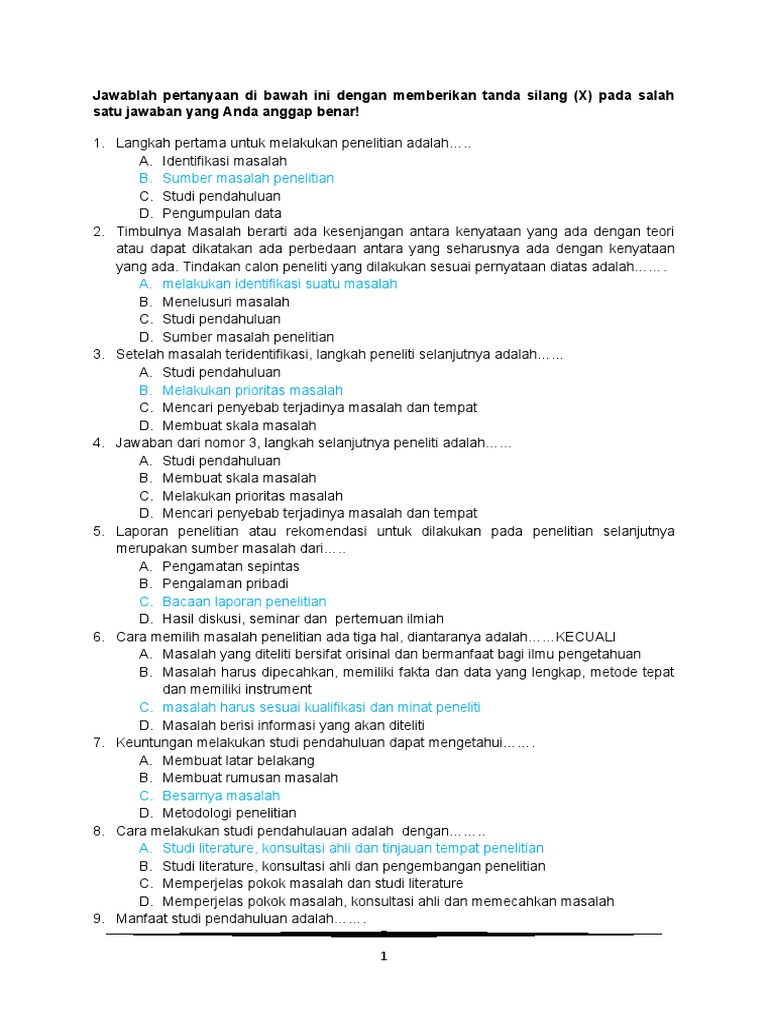 Kisi-Kisi Metlit+isi | PDF