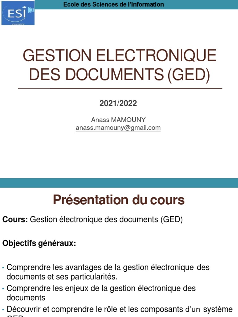 Cours GED | PDF