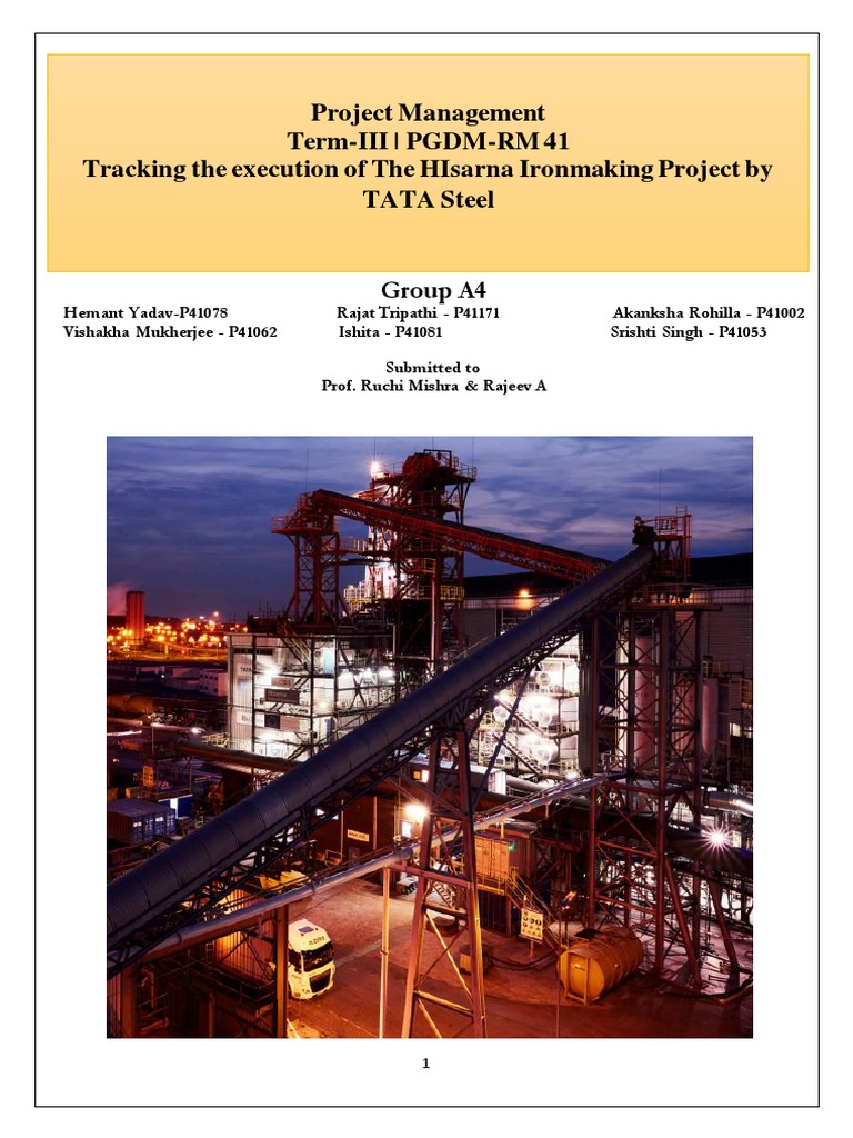 A4 PJM Report | PDF | Steelmaking | Chemistry