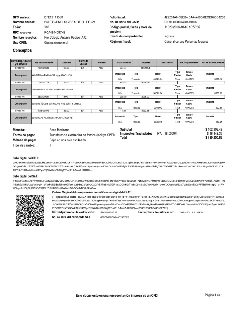 Conceptos: Sello Digital Del CFDI | PDF | Impuestos | Impuesto al valor agregado