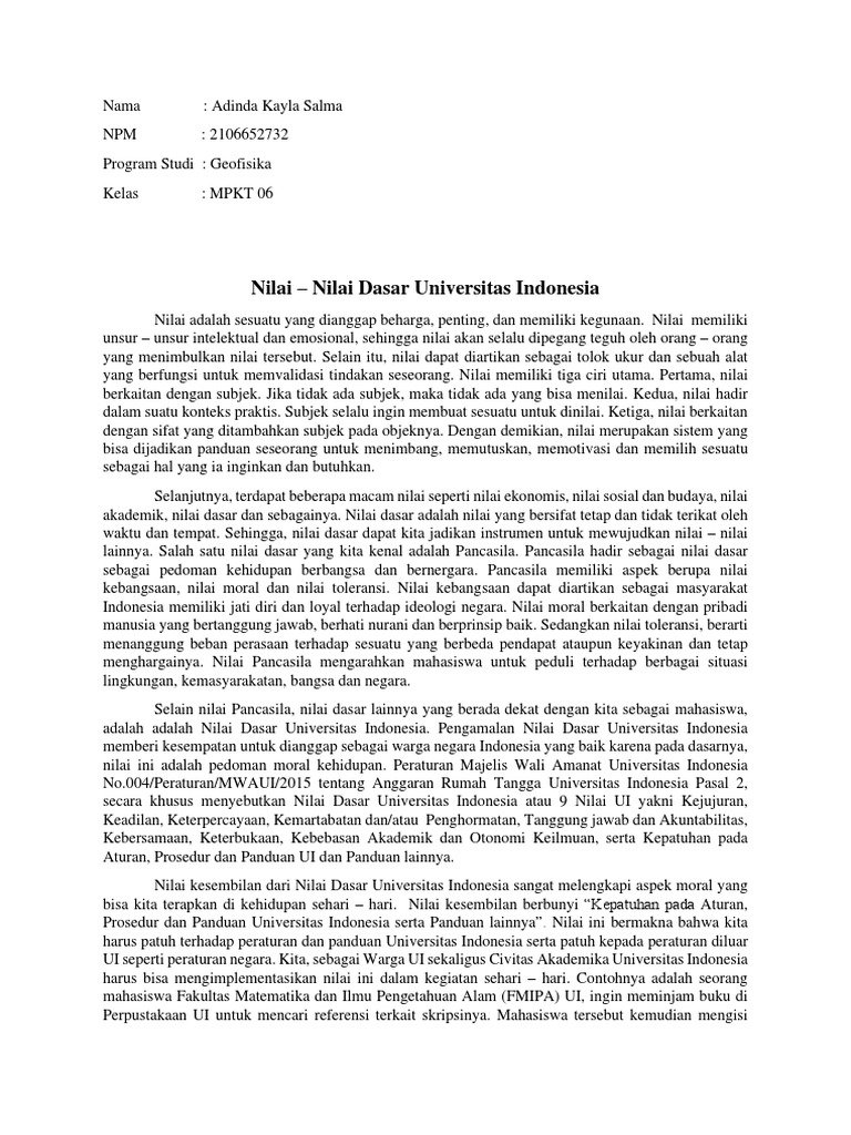 Fmipa Mpkt 06 Fg Ltm 9 Nilai Ui Adinda Kayla Salma Pdf