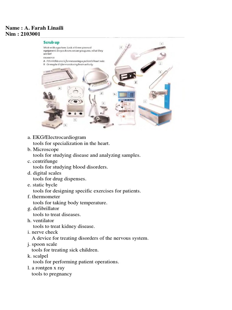 Medical Tools and Their Uses | PDF | Science & Mathematics