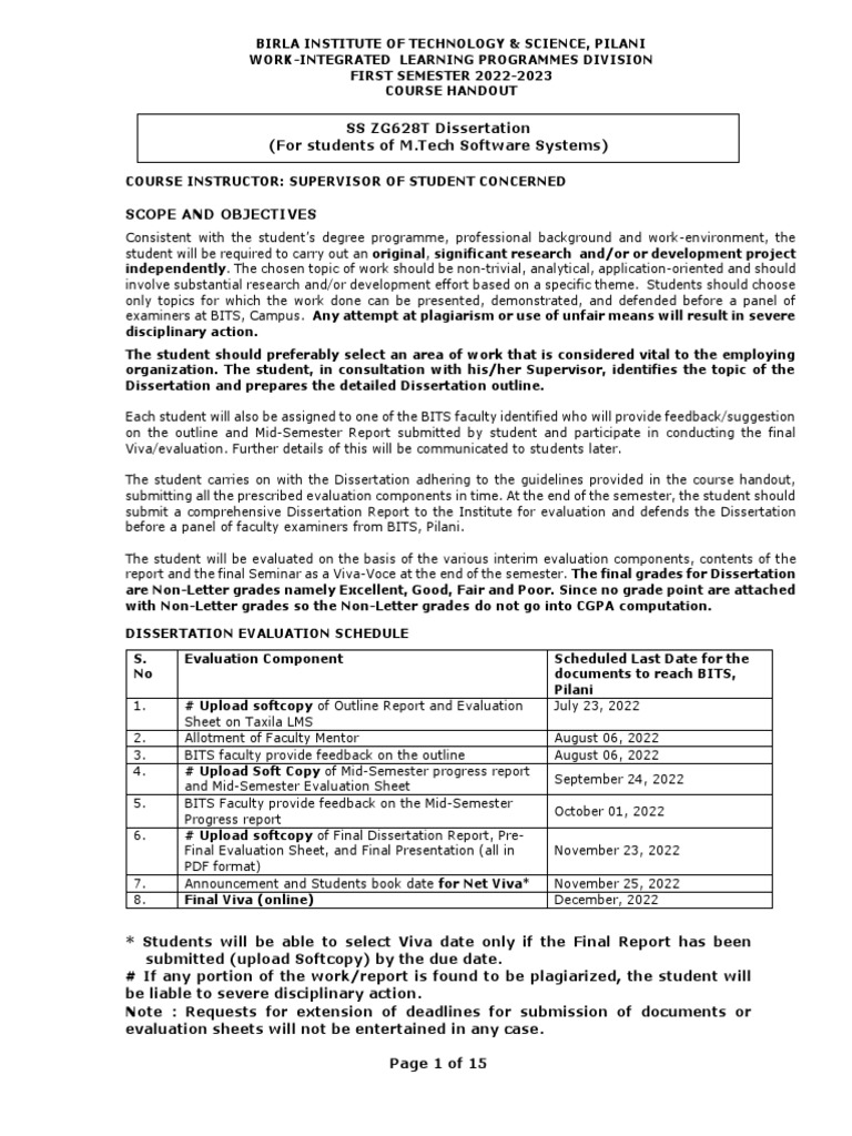 SS ZG628T Course Handout | PDF