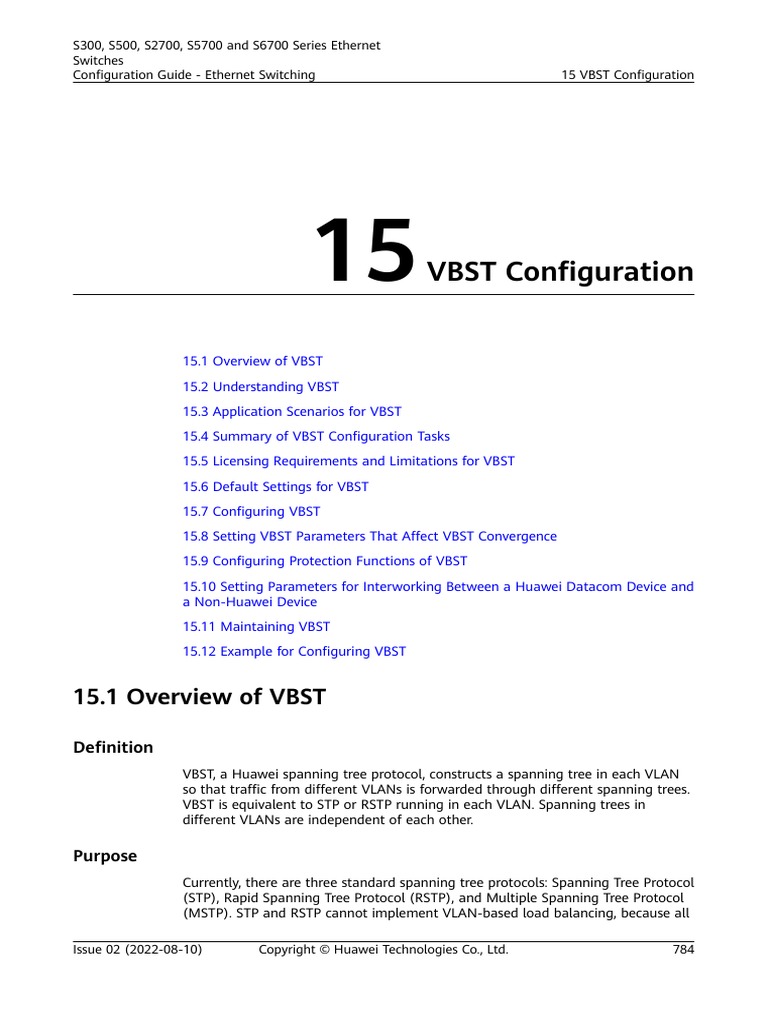 01-15 VBST Configuration | PDF