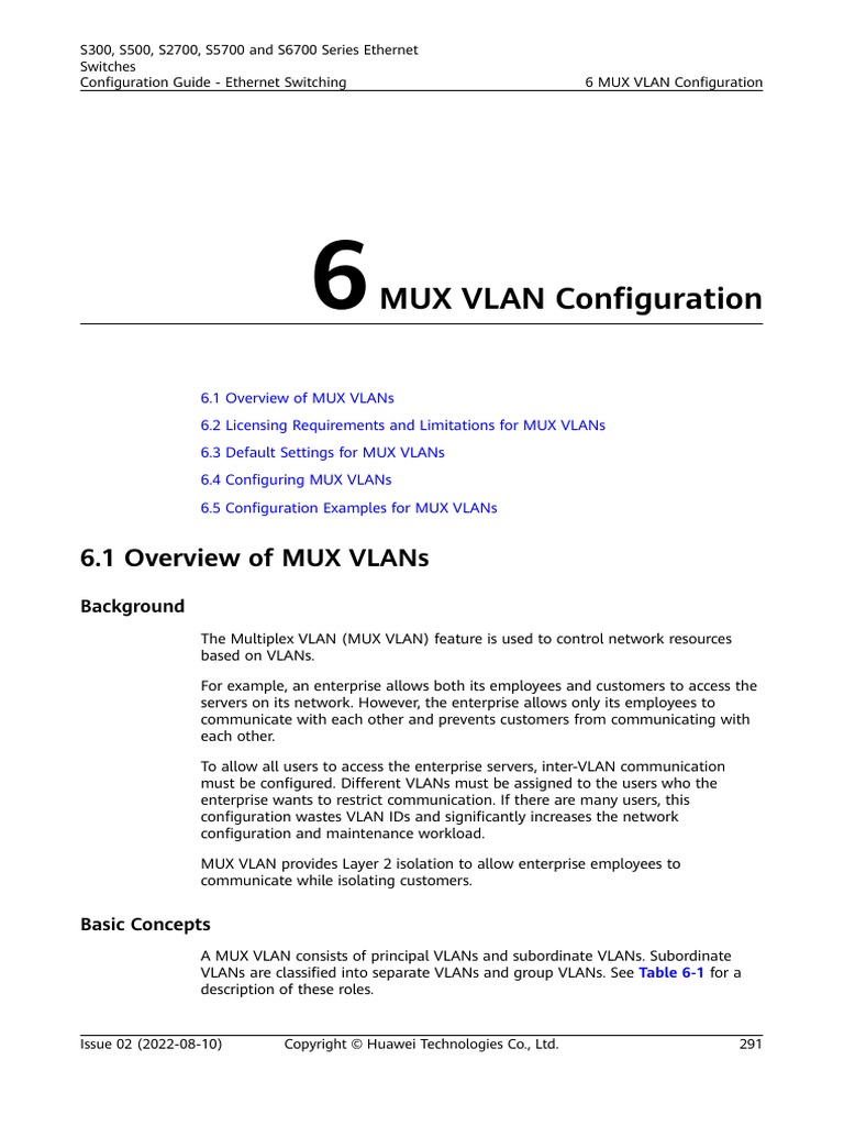 01-06 MUX VLAN Configuration | PDF