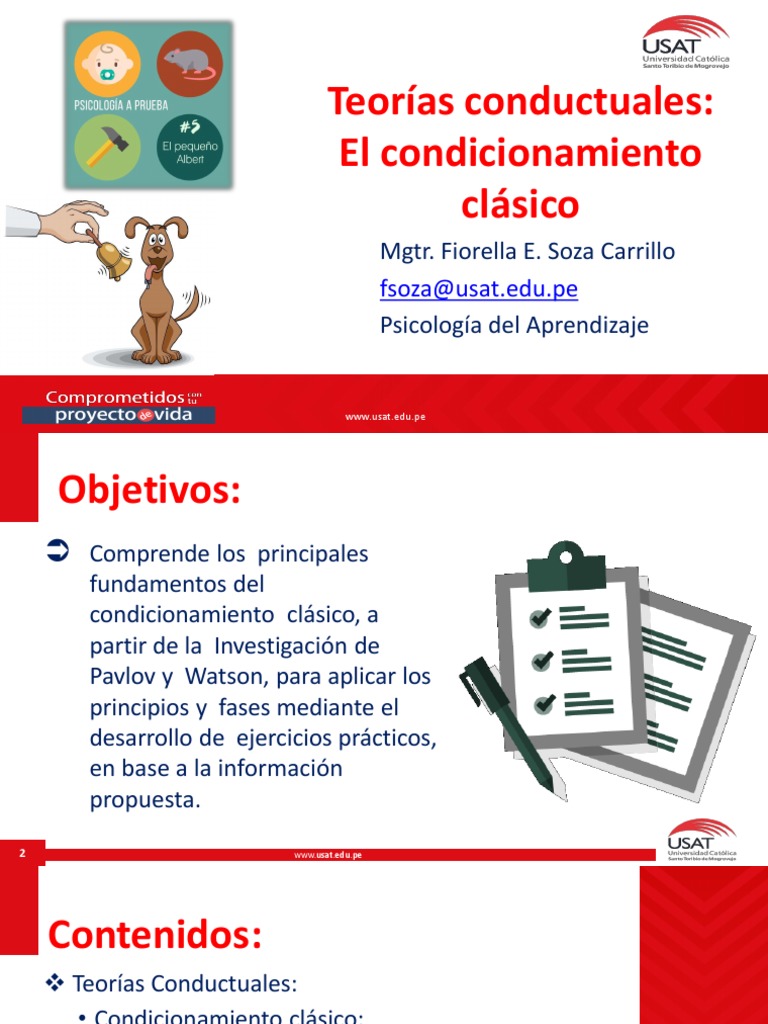 Teorías Conductuales - El Condicionamiento Clásico | PDF | Aprendizaje ...