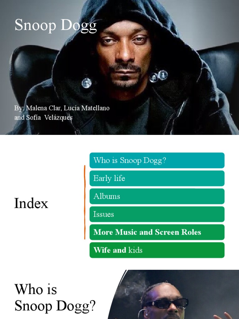 Snoop Dogg Presentation | PDF
