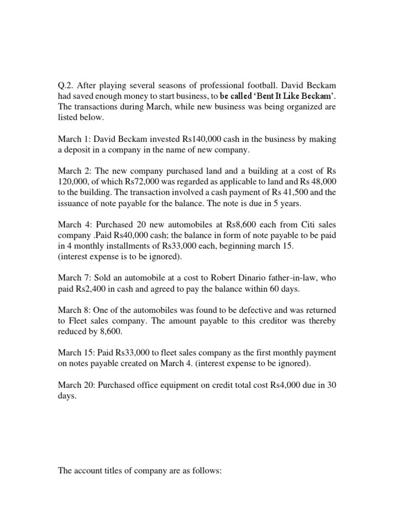 POA Questions 3 | PDF | Equity (Finance) | Expense