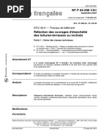 Dtu 43-1 43-3 43-4 43-5 - Toitures-Terrasses - Guide Pratique | PDF