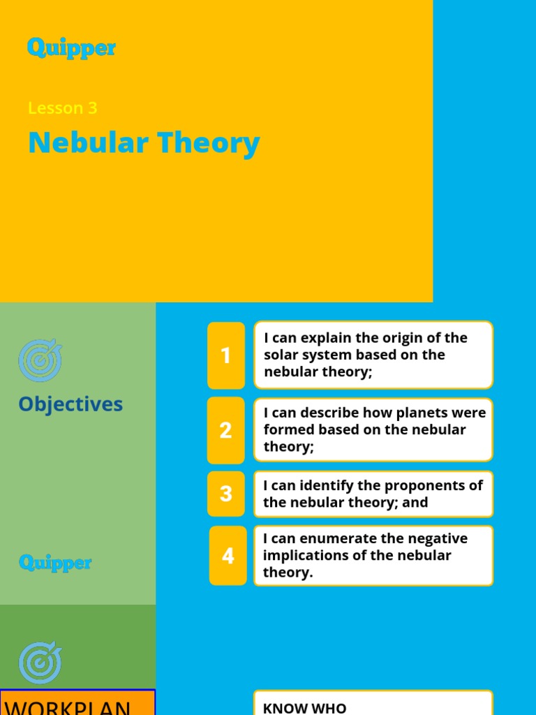 Lesson 3 - Nebular Theory | PDF | Planets | Cosmic Dust