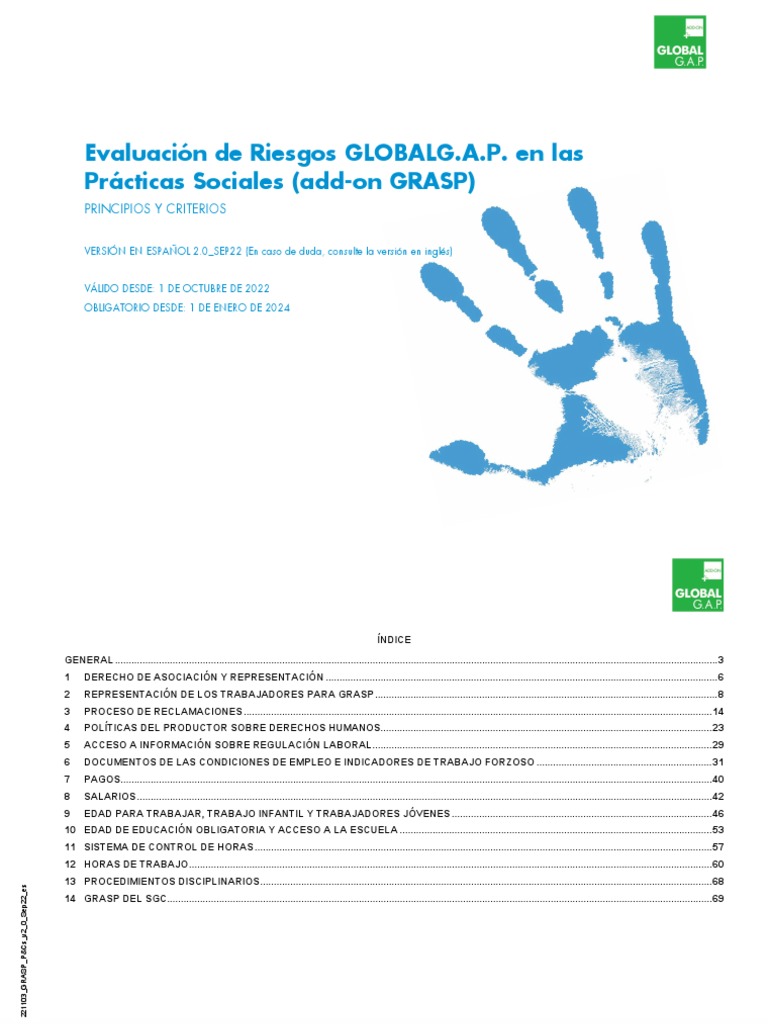 GRASP PCs v2 0 Sep22 Es | PDF