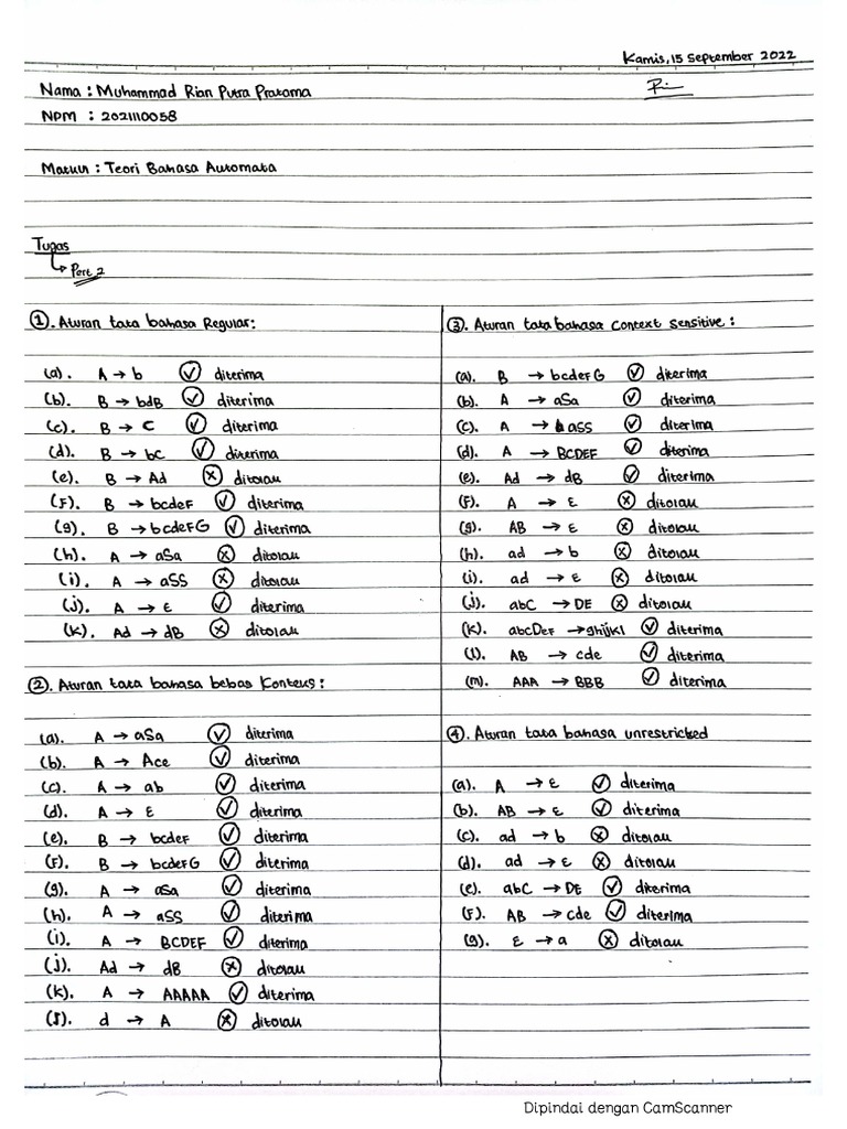 Tugas TB-Automata (Pert 2) | PDF