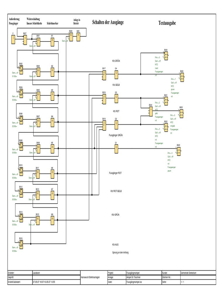 Fussgängerampel LOGO Steuerung | PDF