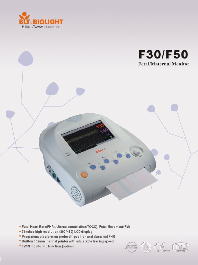Catálogo - Monitor Cardiofetal F30 - F50 | PDF