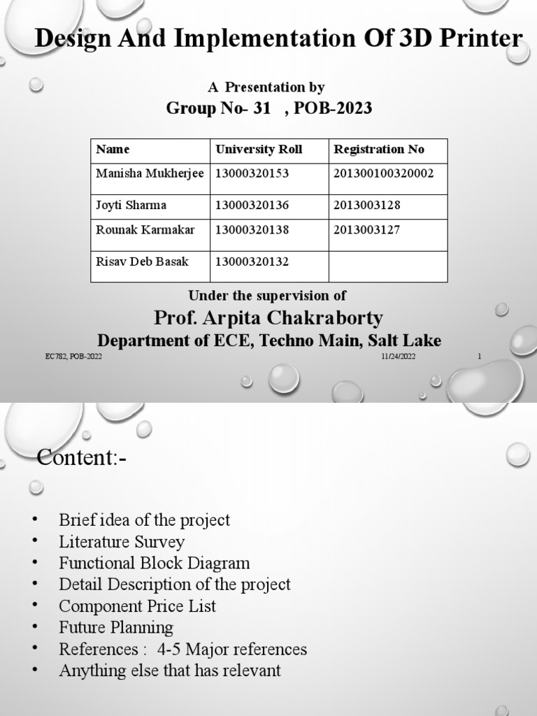 3D Printer Final Year | PDF | 3 D Printing | Equipment