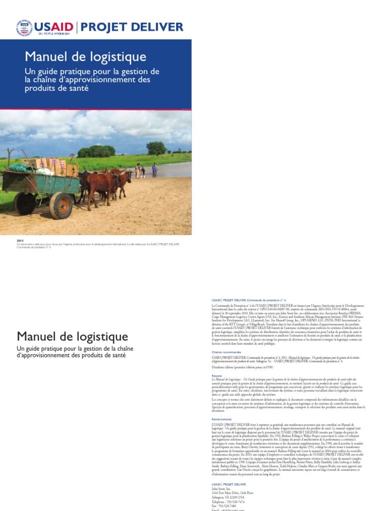 Manuel de Logistique: Un Guide Pratique Pour La Gestion de La Chaîne D'approvisionnement Des ...