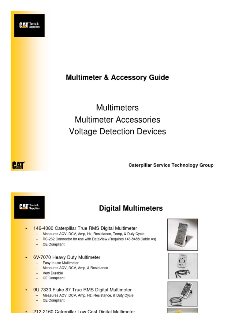 Multimeter & Accessory Guide | PDF | Electrical Connector | Alternating ...