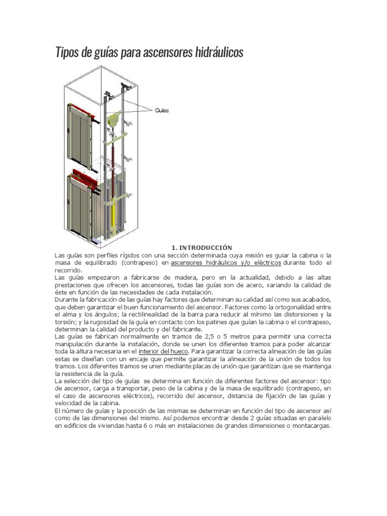 Ascensor Temario | PDF | Ascensor | Corriente eléctrica