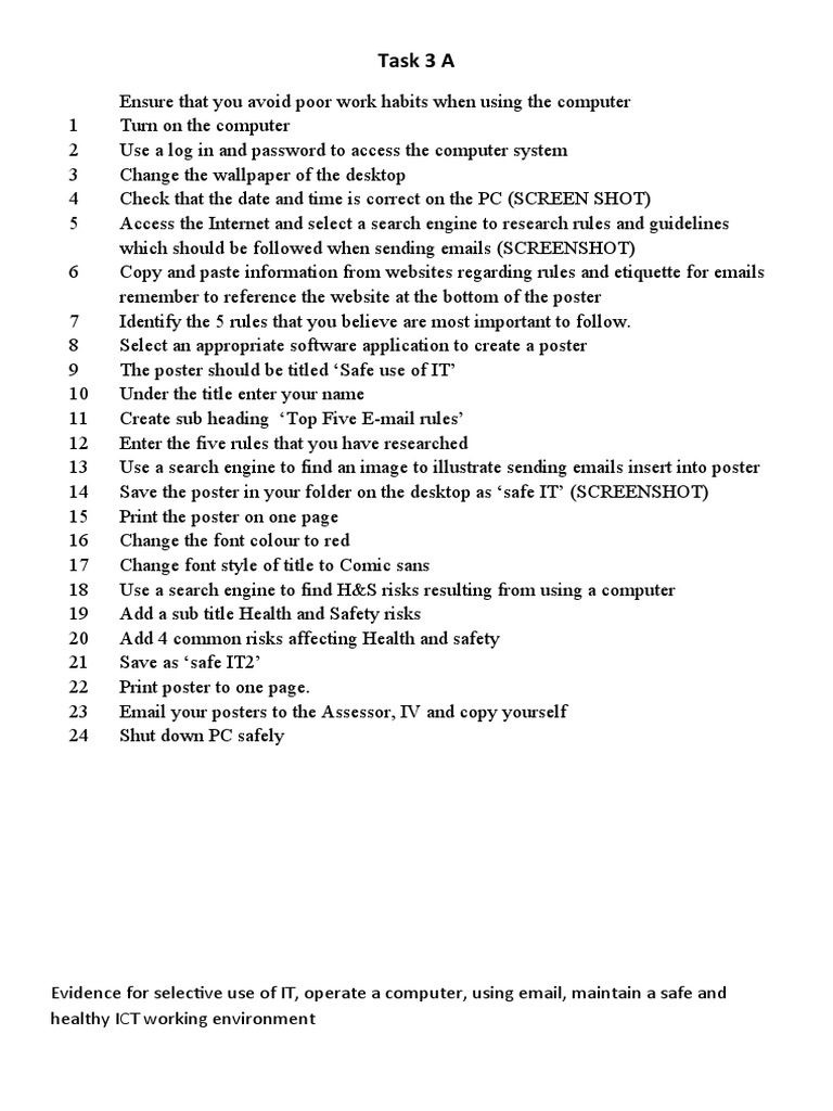 Task 3A Revised at Standardization Meeting For Assessment Plan | PDF