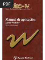 WISC-IV Manual de Aplicación | PDF
