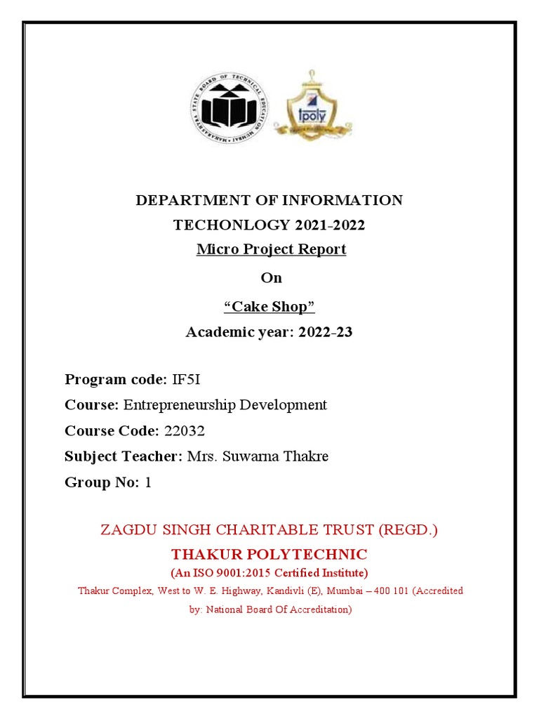 Roll No 14 Ede Micro Project Report | PDF