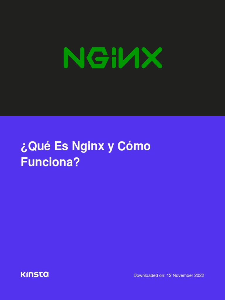 Que Es Nginx | PDF | Servidor HTTP Apache | Arquitectura Computacional ...