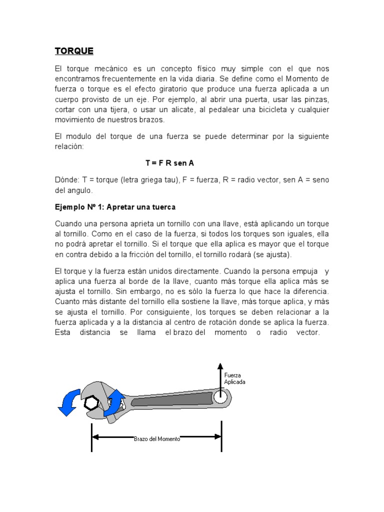 Torque | PDF | Ciencia y matemática