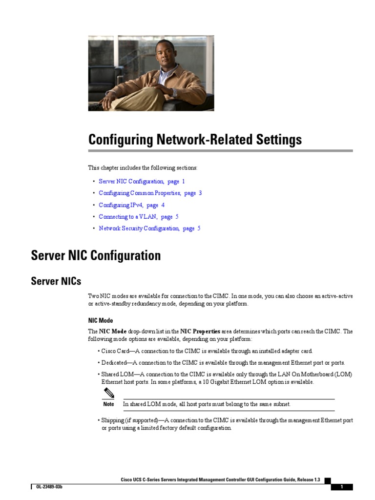 Cisco UCS C-Series GUI Configuration Guide 131 Chapter8 | PDF | Ip ...