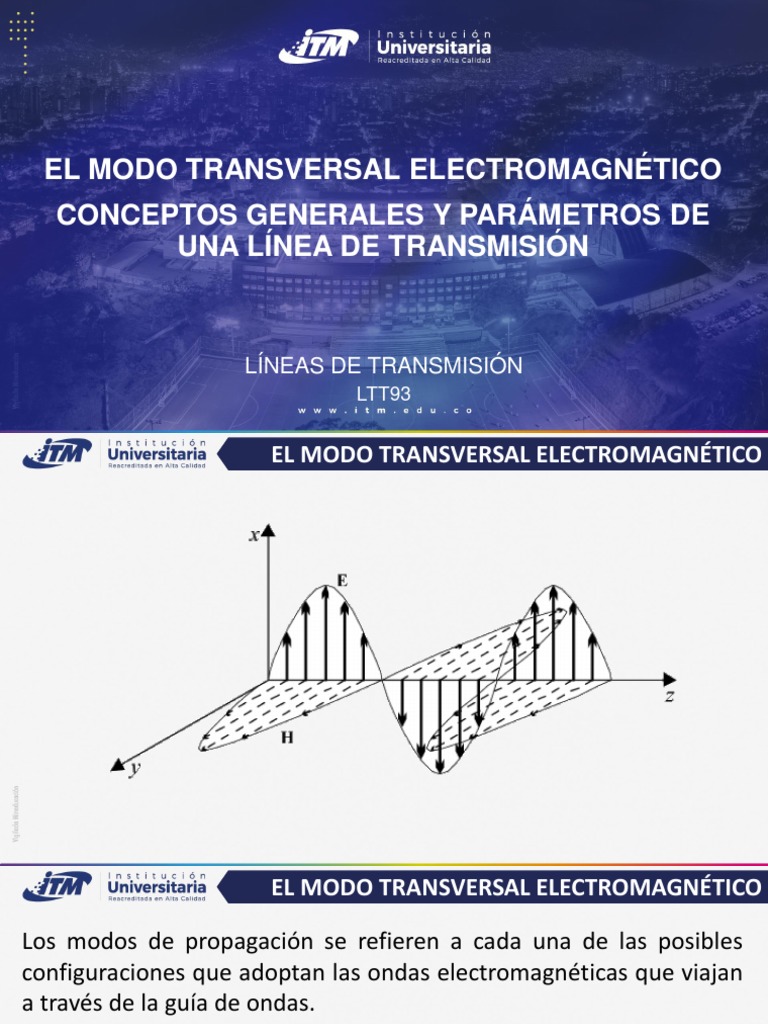Modo Transversal Electromagnético TEM | PDF | Línea de transmisión ...
