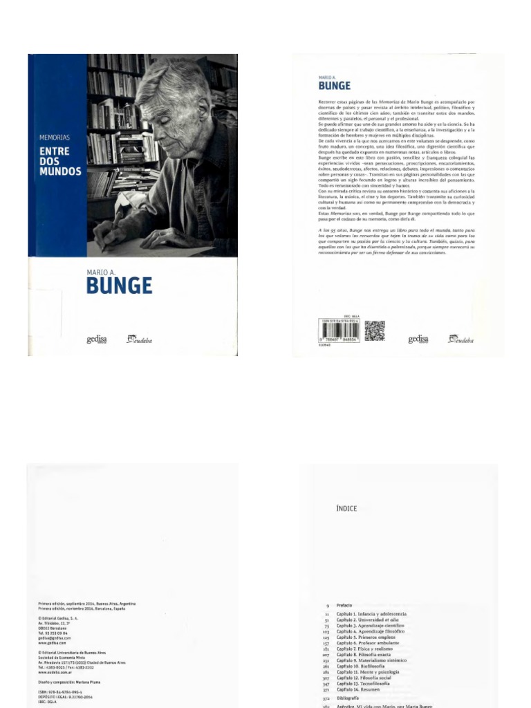 Bunge Mario Entre Dos Mundos Memorias2 | PDF | Augusto | Verdad