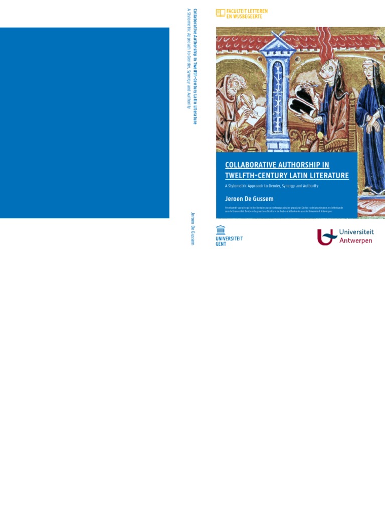 Collaborative Authorship in Twelfth-Century Latin Literature A ...