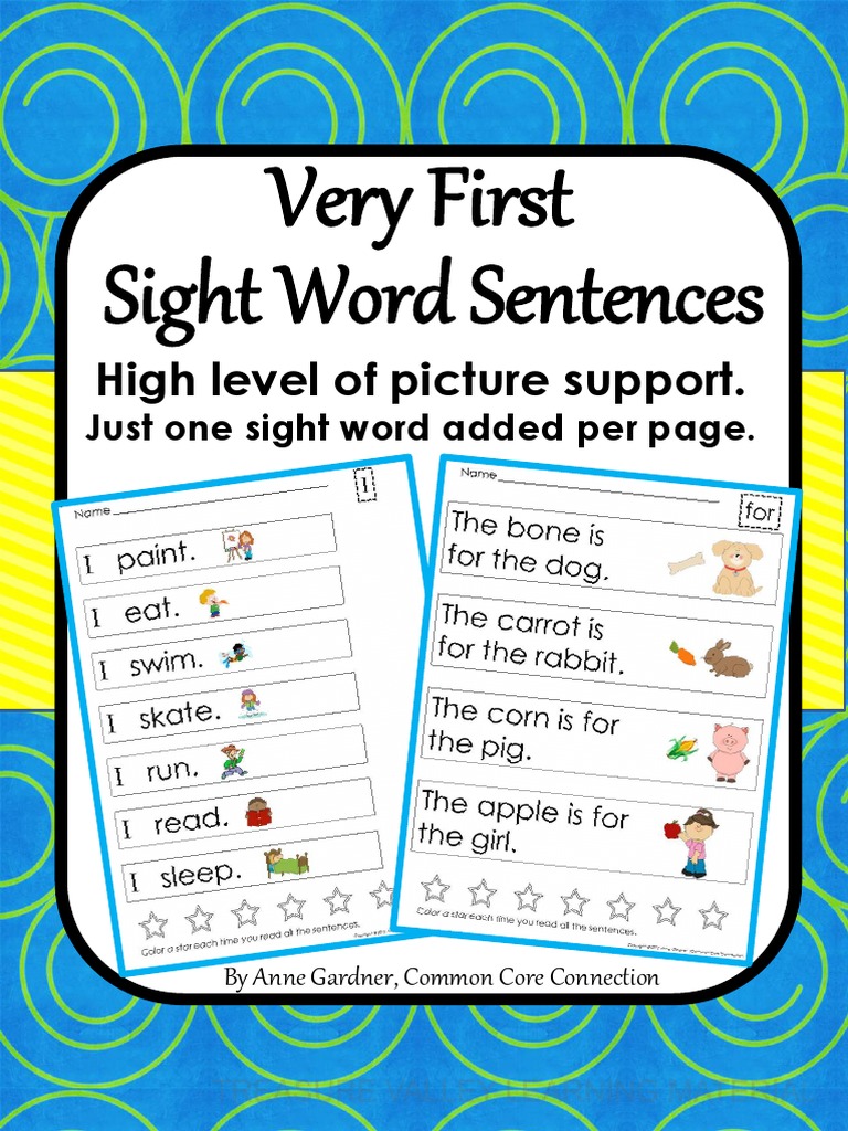 Very First Sight Word Sentences | PDF