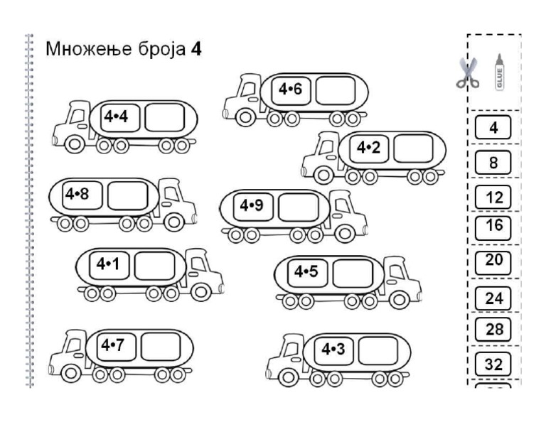Mnozenje Broja 4 | PDF