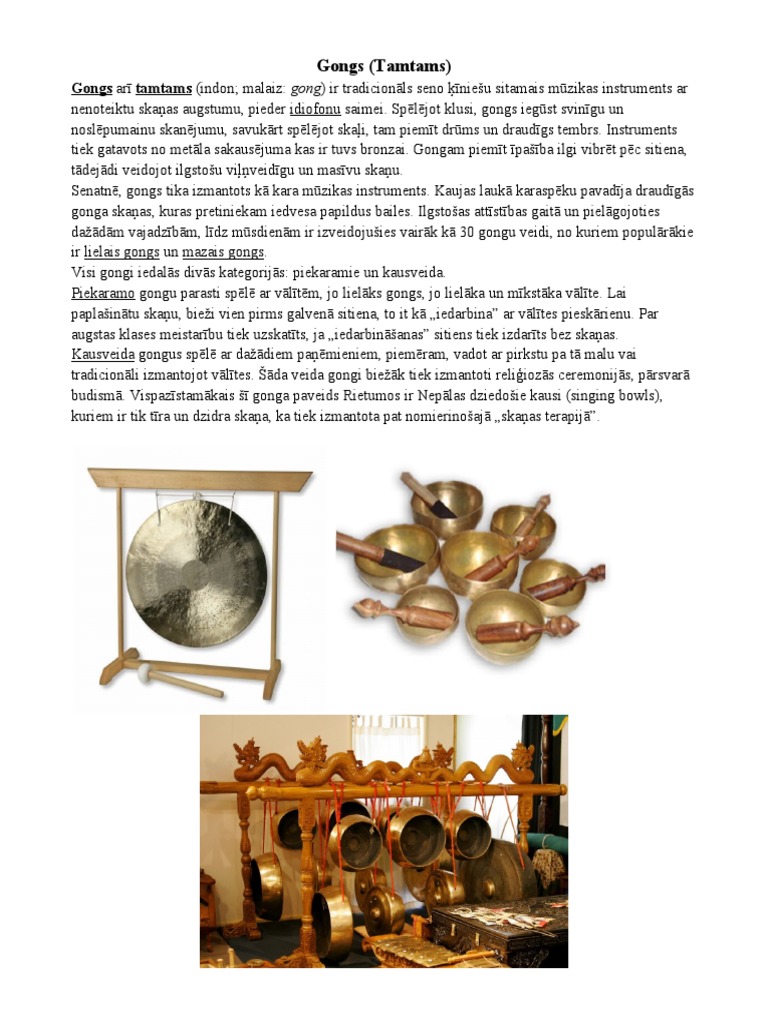 Gongs Tamtams | PDF