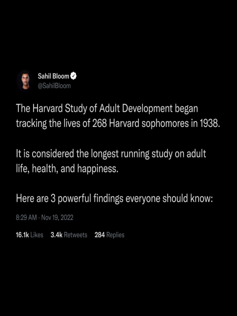 The Harvard Study of Adult Development | PDF