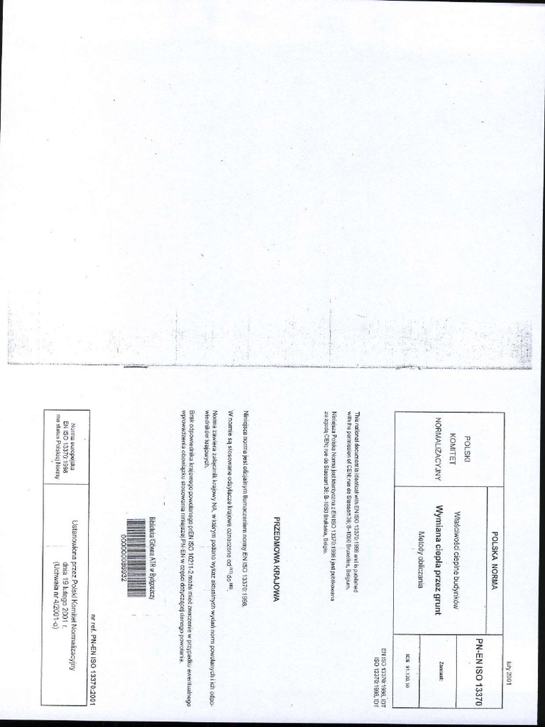 Pn-En-Iso 13370 2001 | PDF