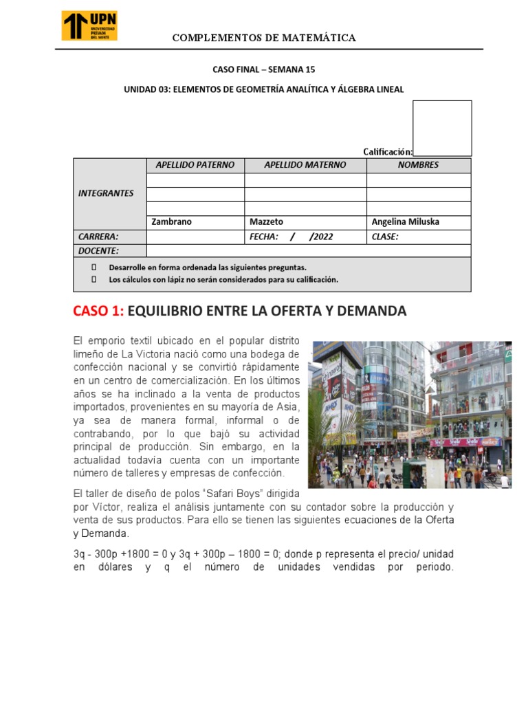 TPCC Semana 15 - Caso 2 | PDF