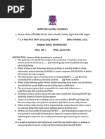 Technical Drawing NECO Past Questions Paper 3 & 4 | PDF