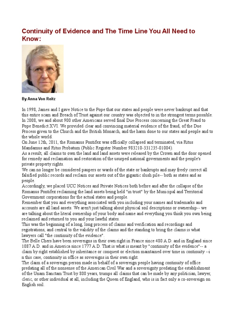 Continuityofevidence | PDF | History