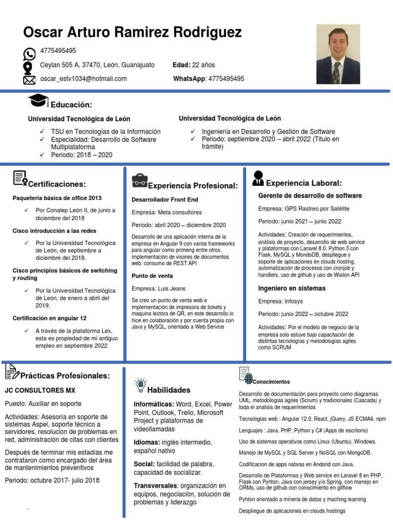 CV Oscar Ramirez | PDF