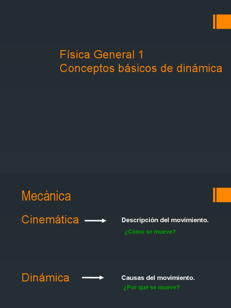 08 Dinamica | PDF | Fuerza | Las leyes del movimiento de Newton