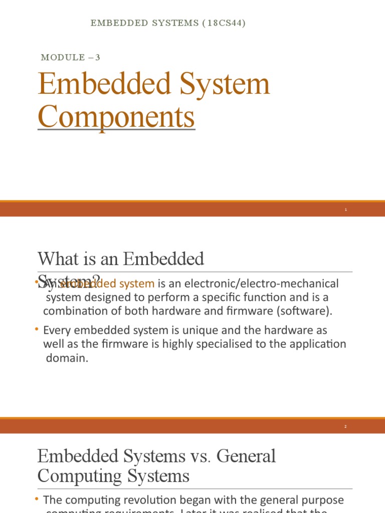 18CS44 Module3 | PDF | Microcontroller | Embedded System