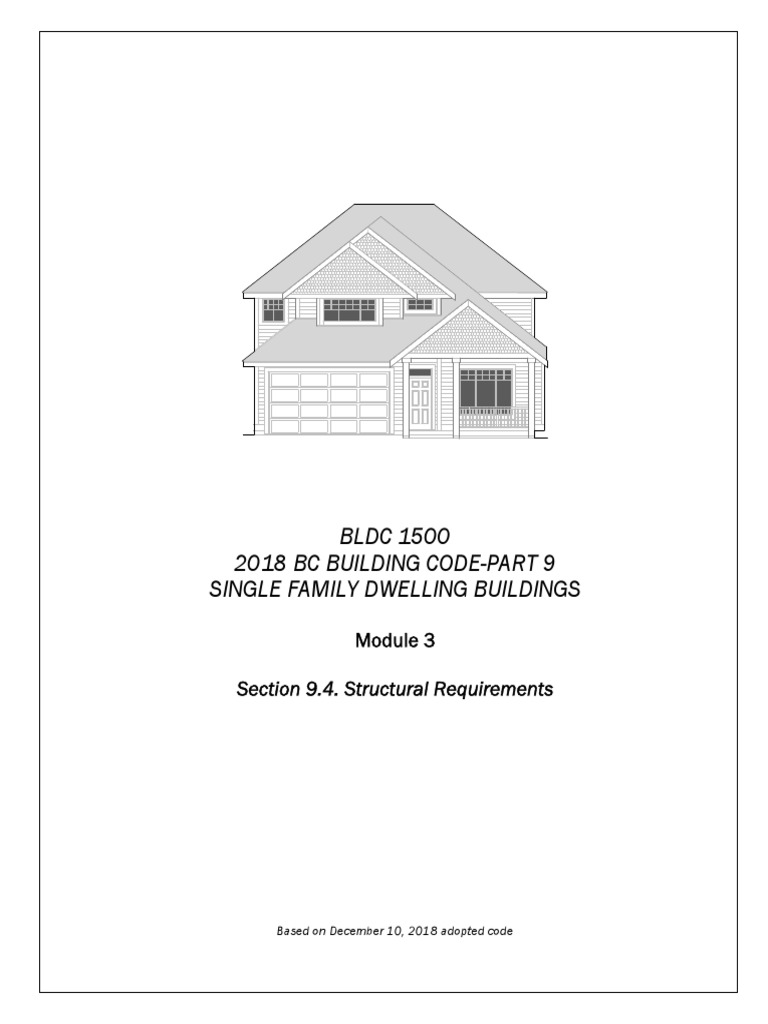 BC Building Code 2018: Structural Requirements | PDF