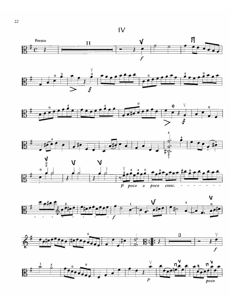 Suzuki Viola School - Viola Part - IV TELEMANN | PDF