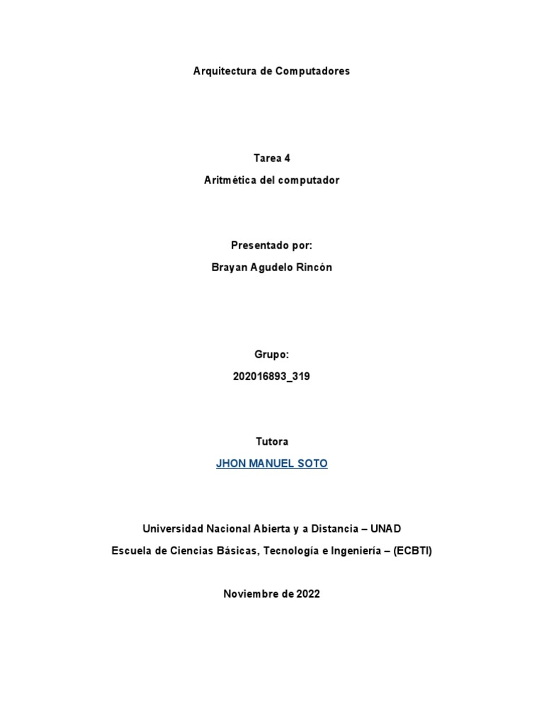 Tarea# 4 Grup - 202016893 - 319 Brayan Agudelo | Descargar gratis PDF | Programación de ...