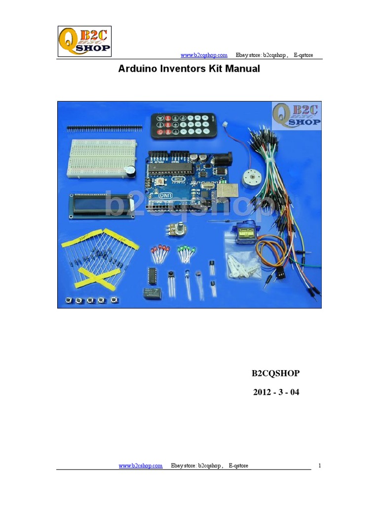 Arduino Inventors Kit Manual | Download Free PDF | Arduino | Subroutine Arduino Inventors Kit Manual | Download Free PDF | Arduino | Subroutine