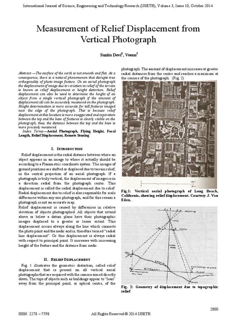 Relief Displacement | PDF | Aerial Photography | Optics
